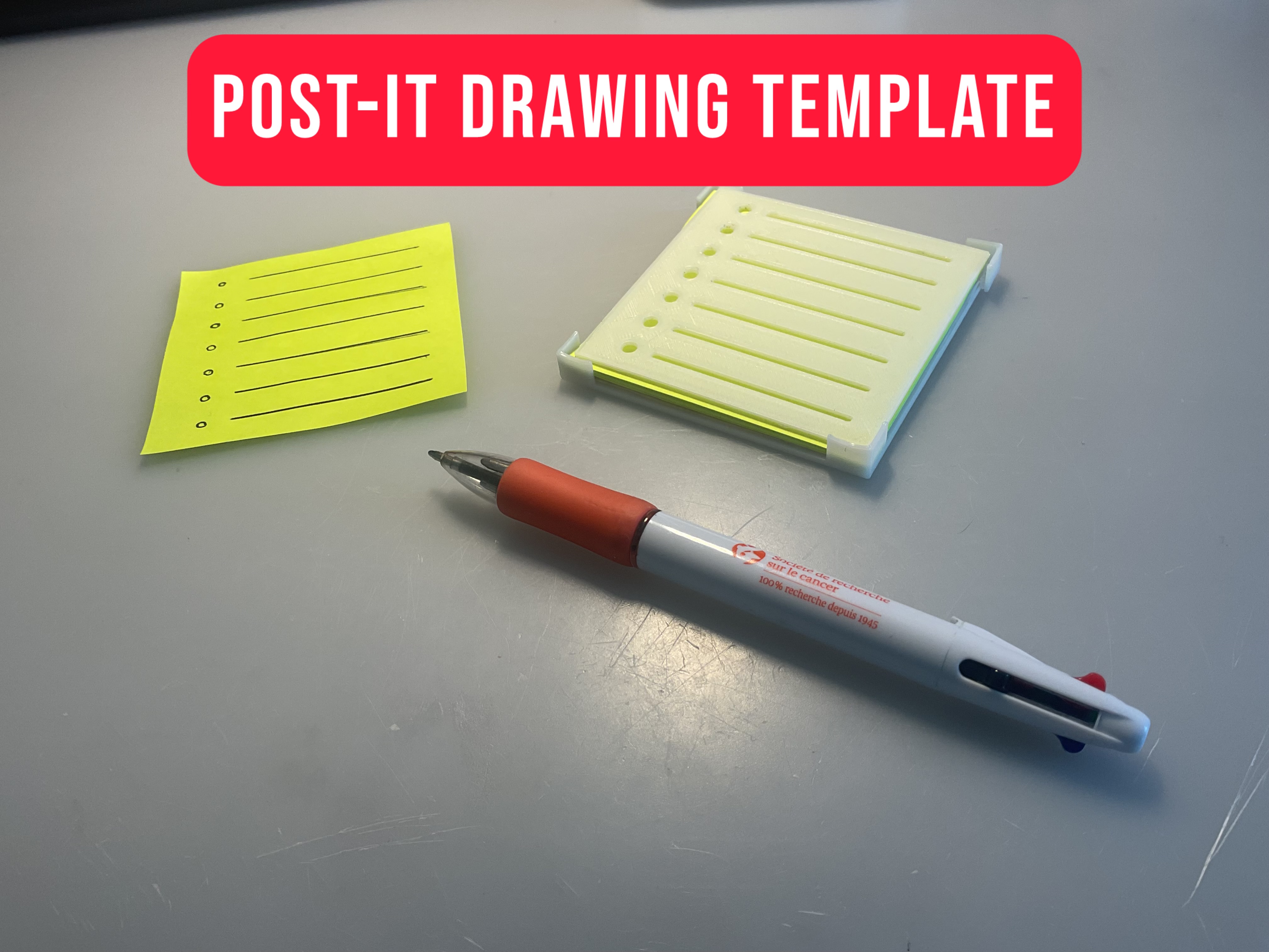 Post-It Drawing Template by The_Brick | Download free STL model ...