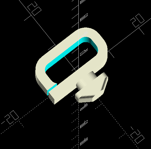 Parametric T-slot twist-in cable clip by GetBurning | Download free STL ...