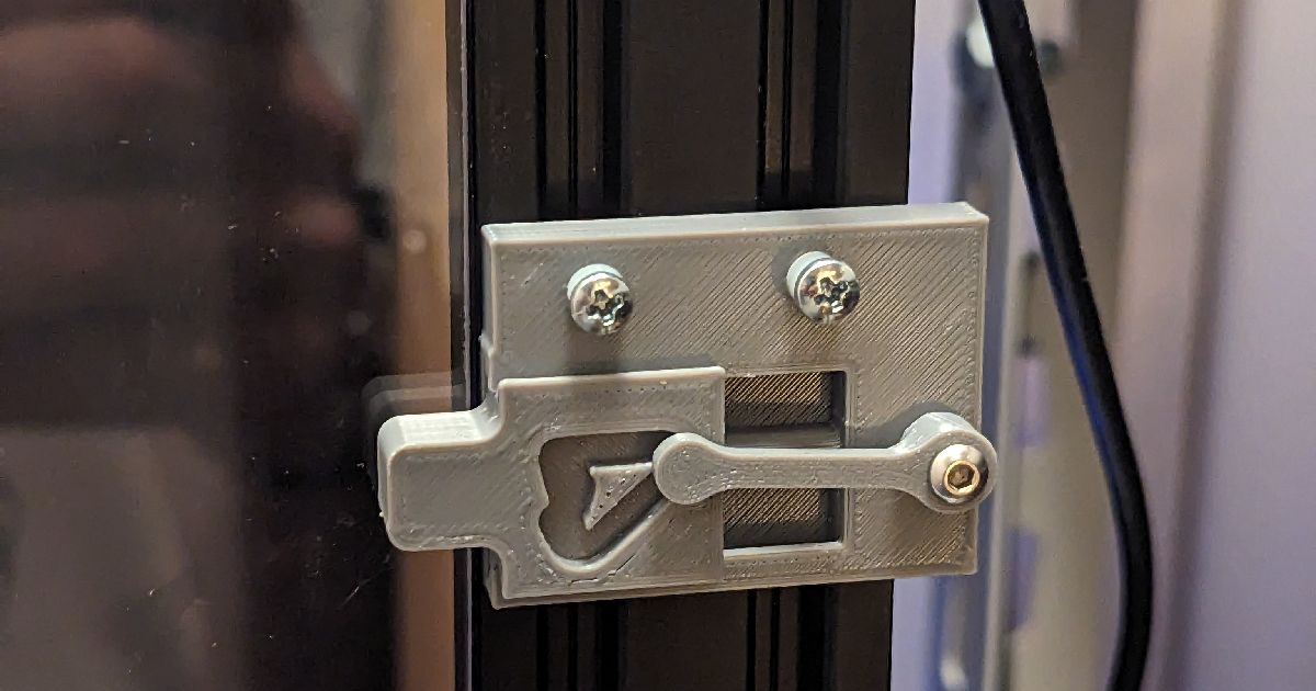 Latch mechanism V2 2040 mount by oresk | Download free STL model ...