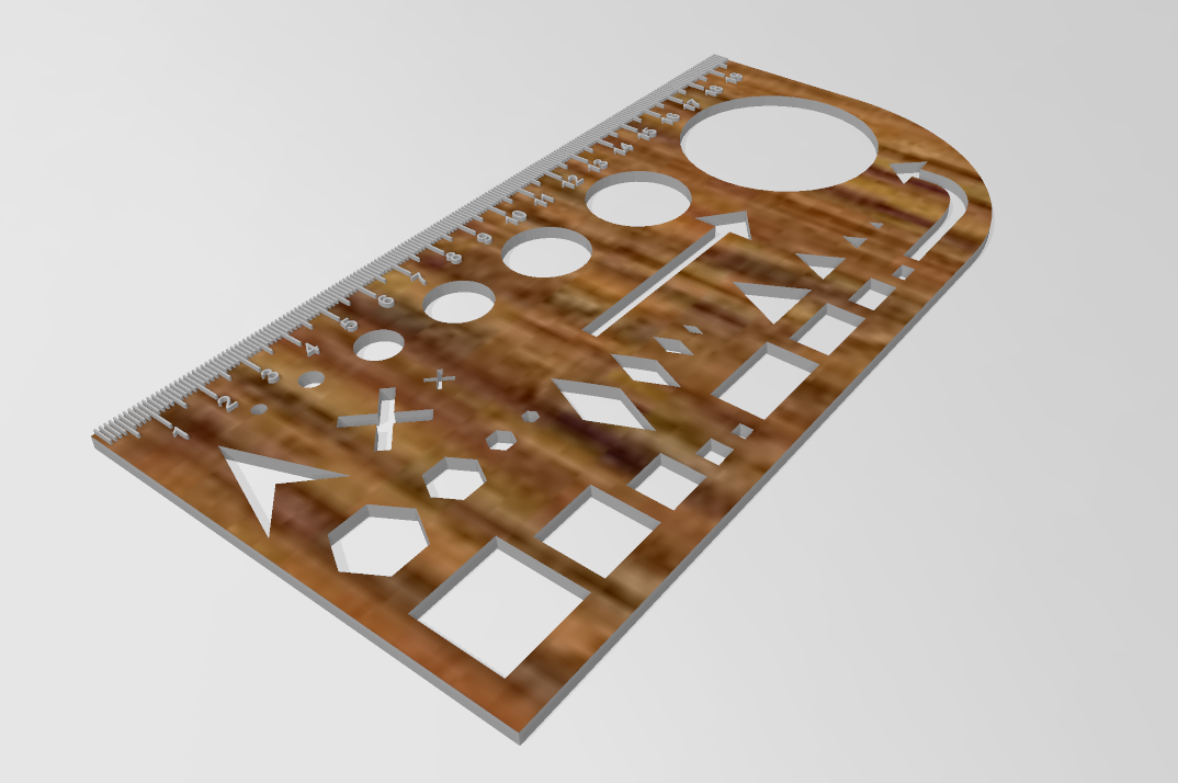 Multiple-use Multiple-material Drawing Stencil by PHIL | Download free ...