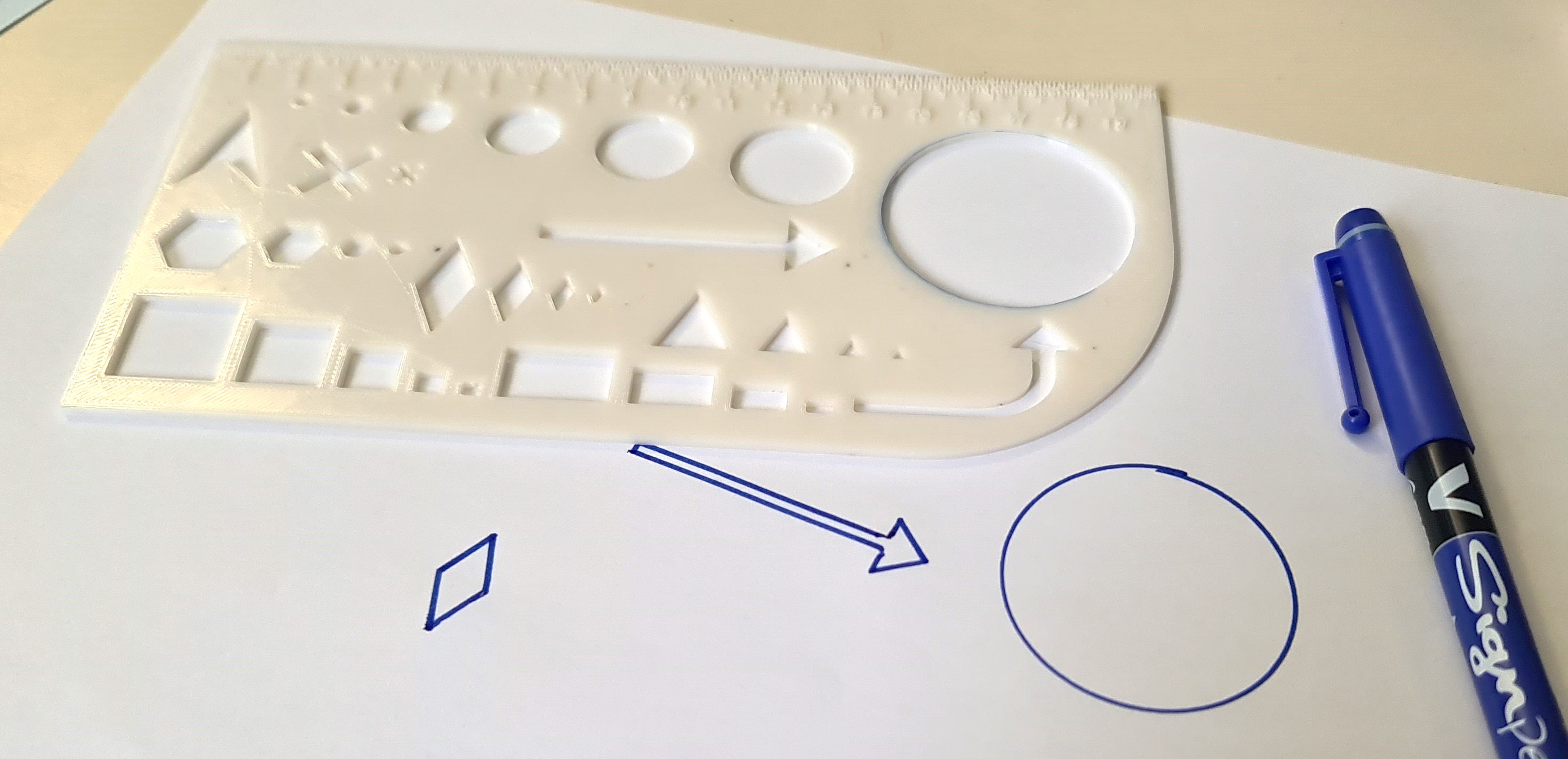 Multiple-use Multiple-material Drawing Stencil by PHIL | Download free ...