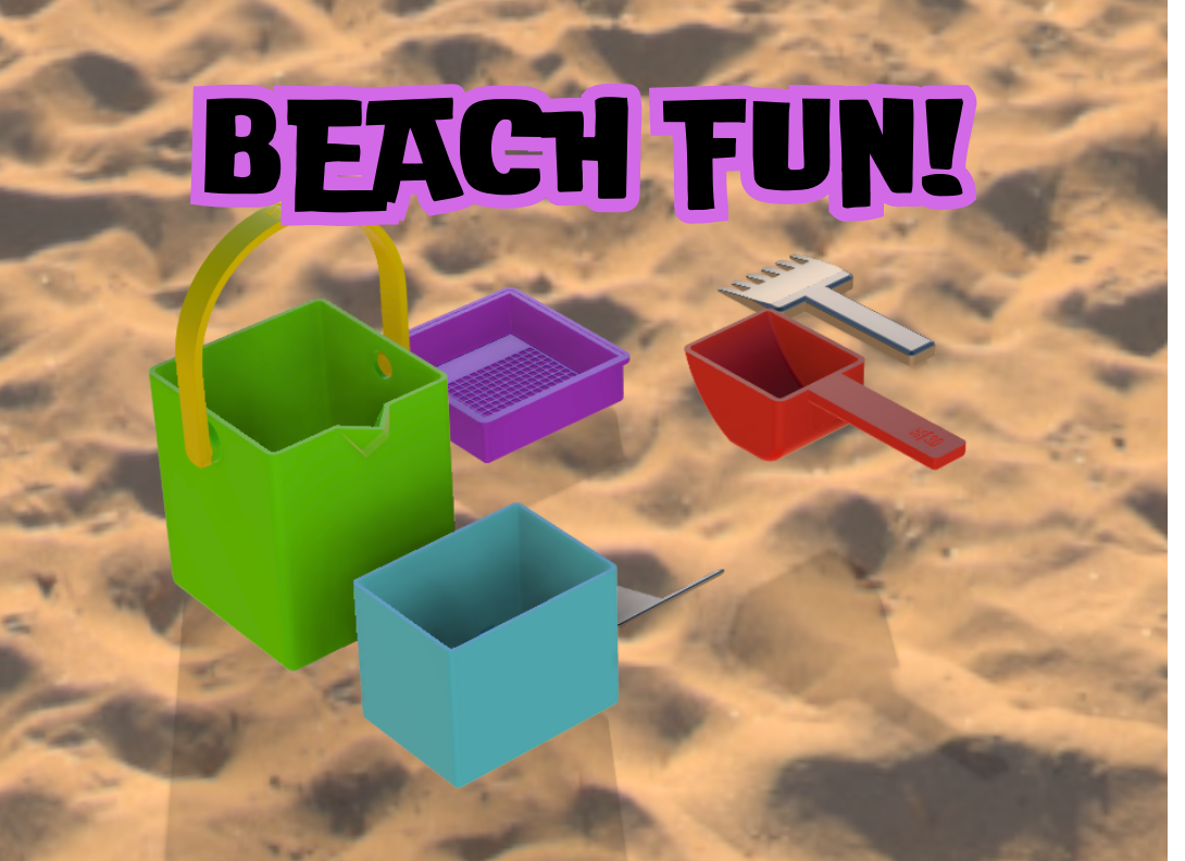 Summer Beach Toy Set by SK3D | Download free STL model | Printables.com