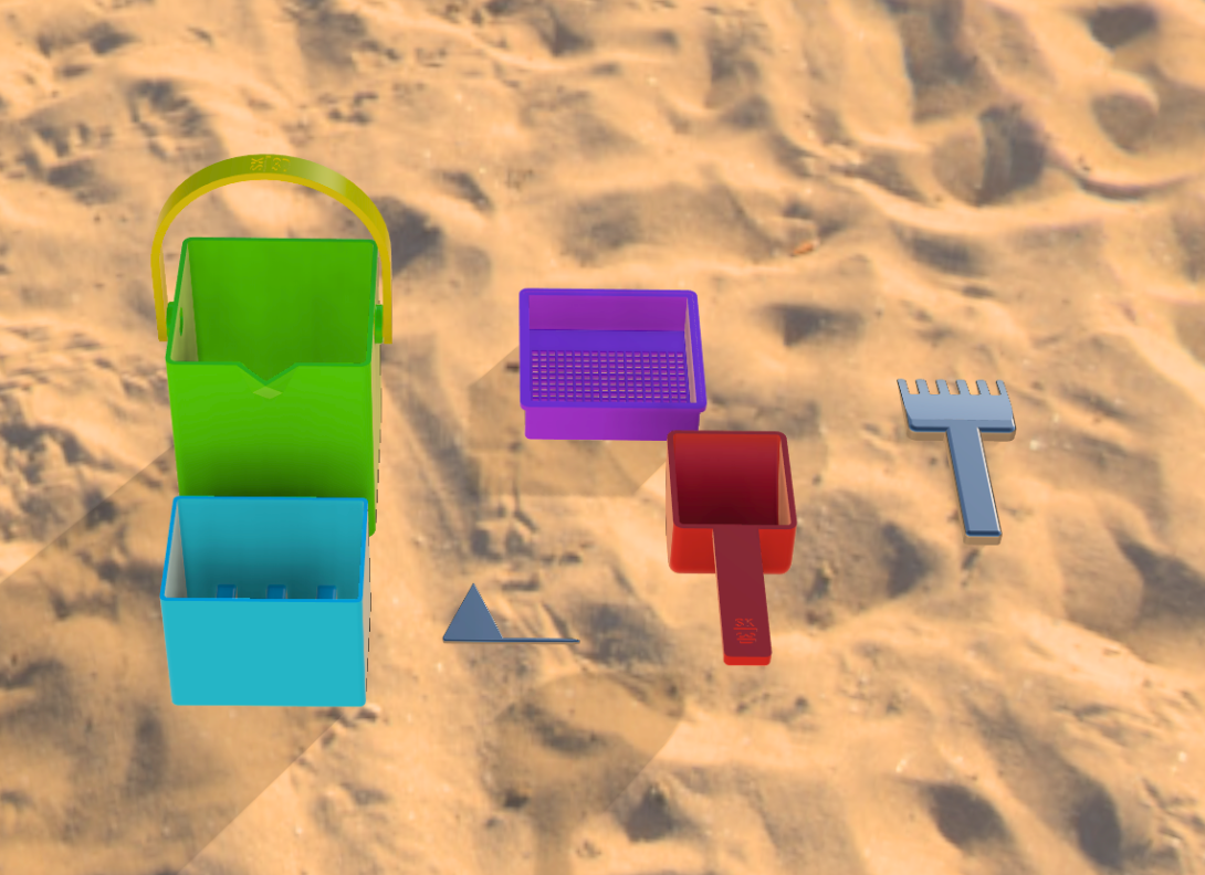 Summer Beach Toy Set by SK3D | Download free STL model | Printables.com