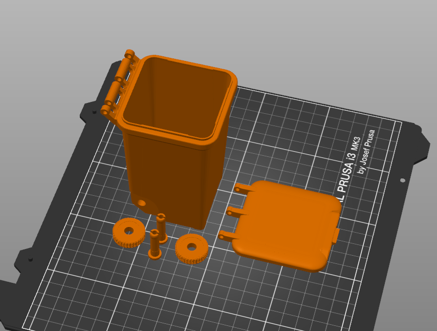 Mini Garbage Bin by adamh_glass | Download free STL model | Printables.com