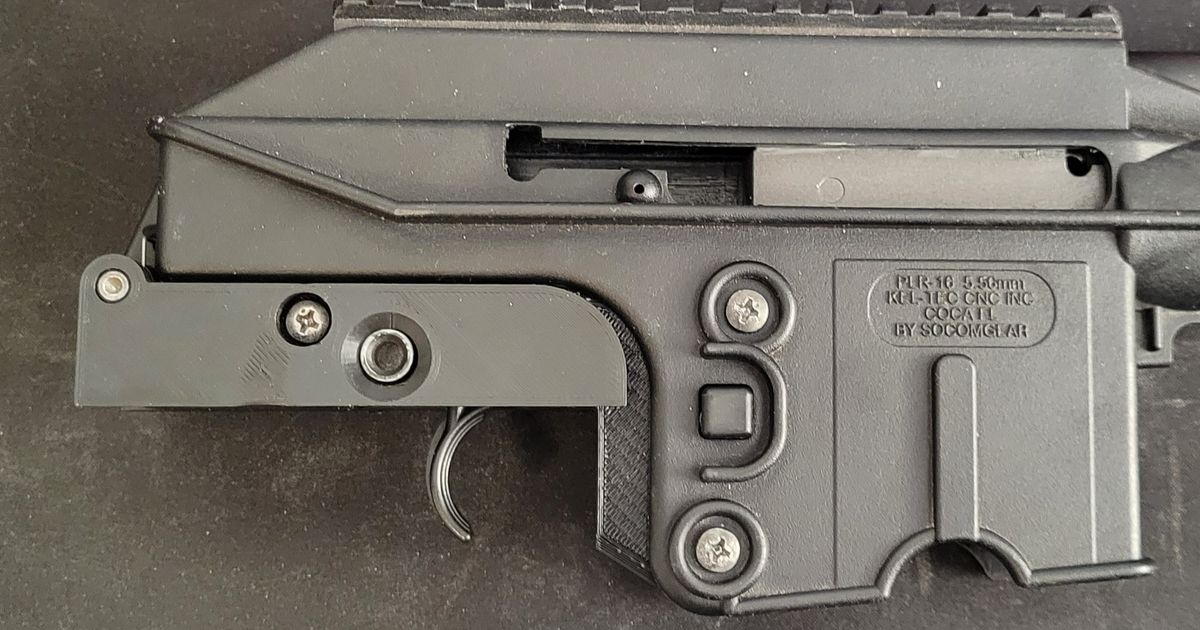 WE-tech PLR-16 lower receiver base (airsoft) by Shirley Productions ...