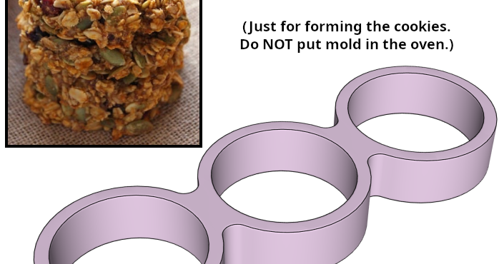 Breakfast Cookie Ring (and Recipe) by dyeater | Download free STL model ...