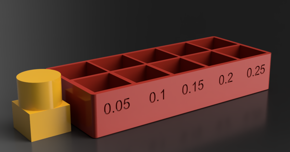 Printer Tolerance Test von grizzie17 | Kostenloses STL-Modell ...