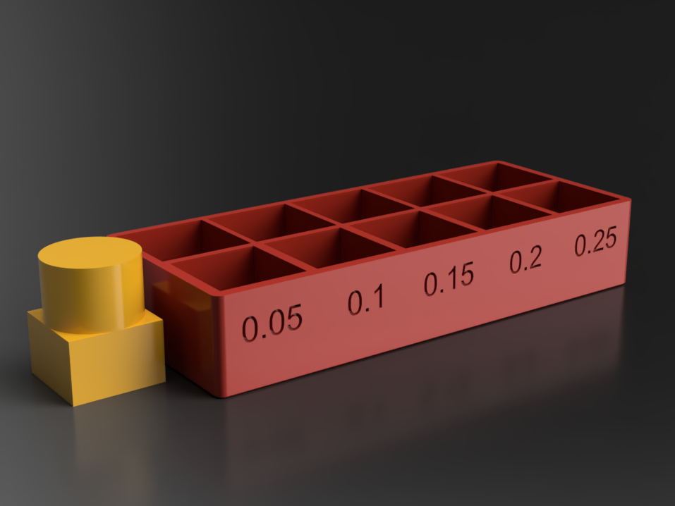 Printer Tolerance Test von grizzie17 | Kostenloses STL-Modell ...