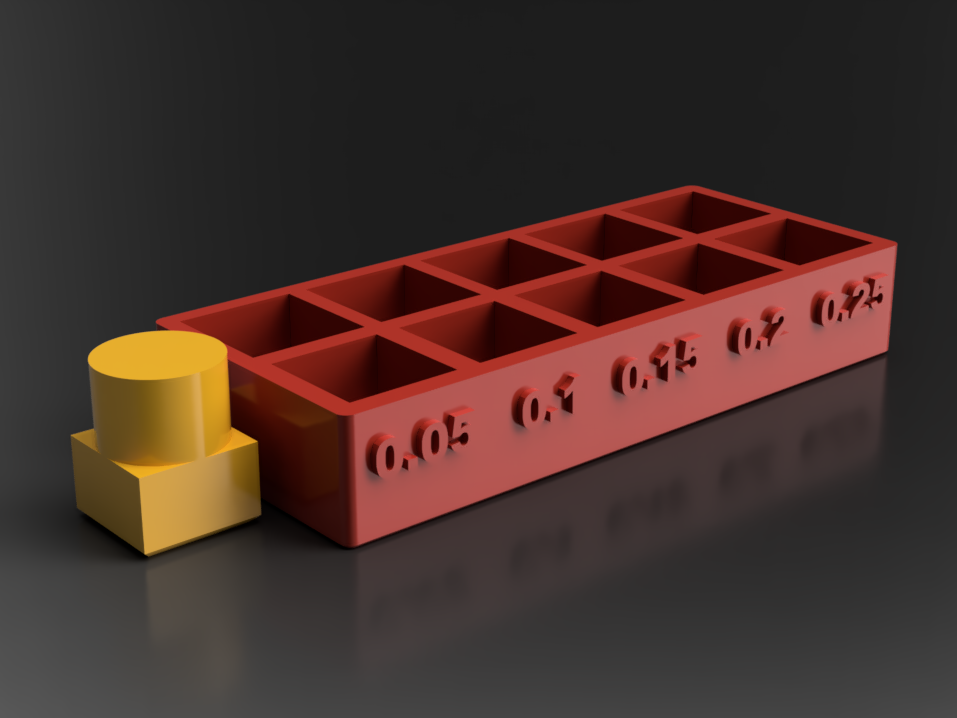 Printer Tolerance Test by grizzie17 | Download free STL model ...