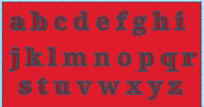 Lowercase Alphabet Stencil by Nick the builder | Download free STL ...