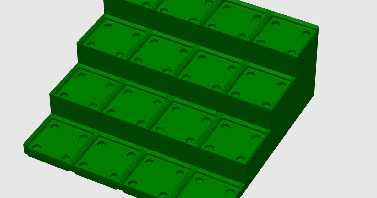 Gridfinitiy Base Stepped: Step Base Storage 4x4 for small Printers by ...