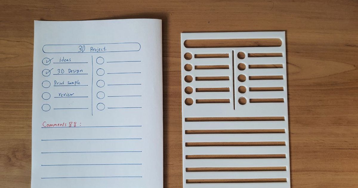 Project template Drawing by A3J Print | Download free STL model ...