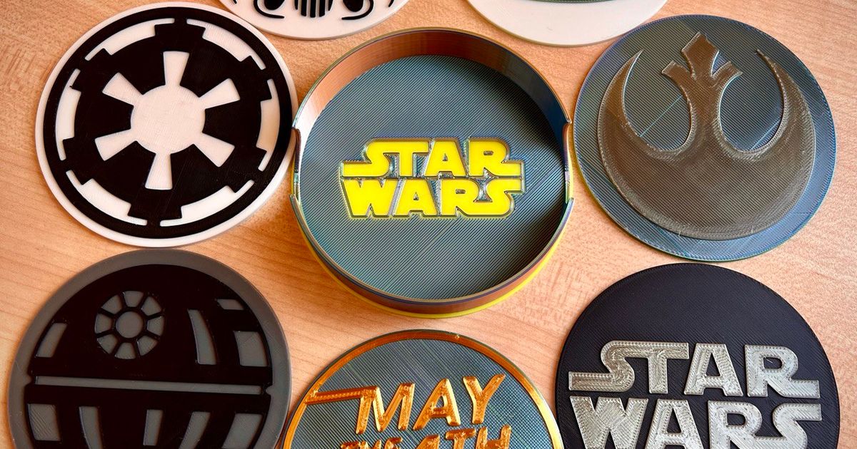Coaster Set for Star Wars fans by florinux | Download free STL model ...