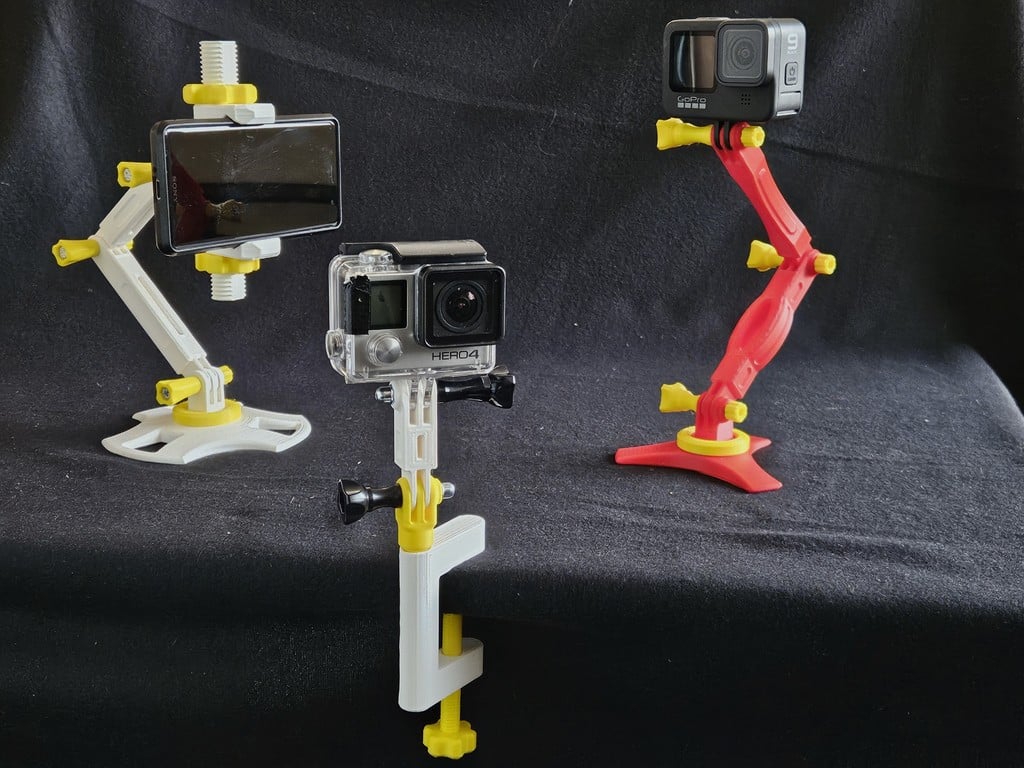 Desktop Modular Mounting System for Smartphones & GoPro by Rogue_72 ...