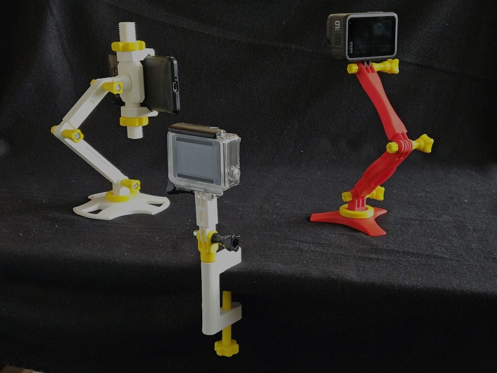 Desktop Modular Mounting System for Smartphones & GoPro by Rogue_72 ...