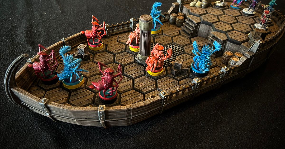 Frosthaven modular Ship Boat by minishaven | Download free STL model ...