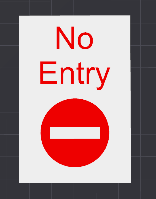No Entry Sign by B-Mo | Download free STL model | Printables.com