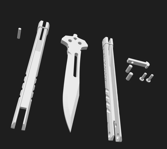 Balisong por Mark3DP | Descargar modelo STL gratuito | Printables.com