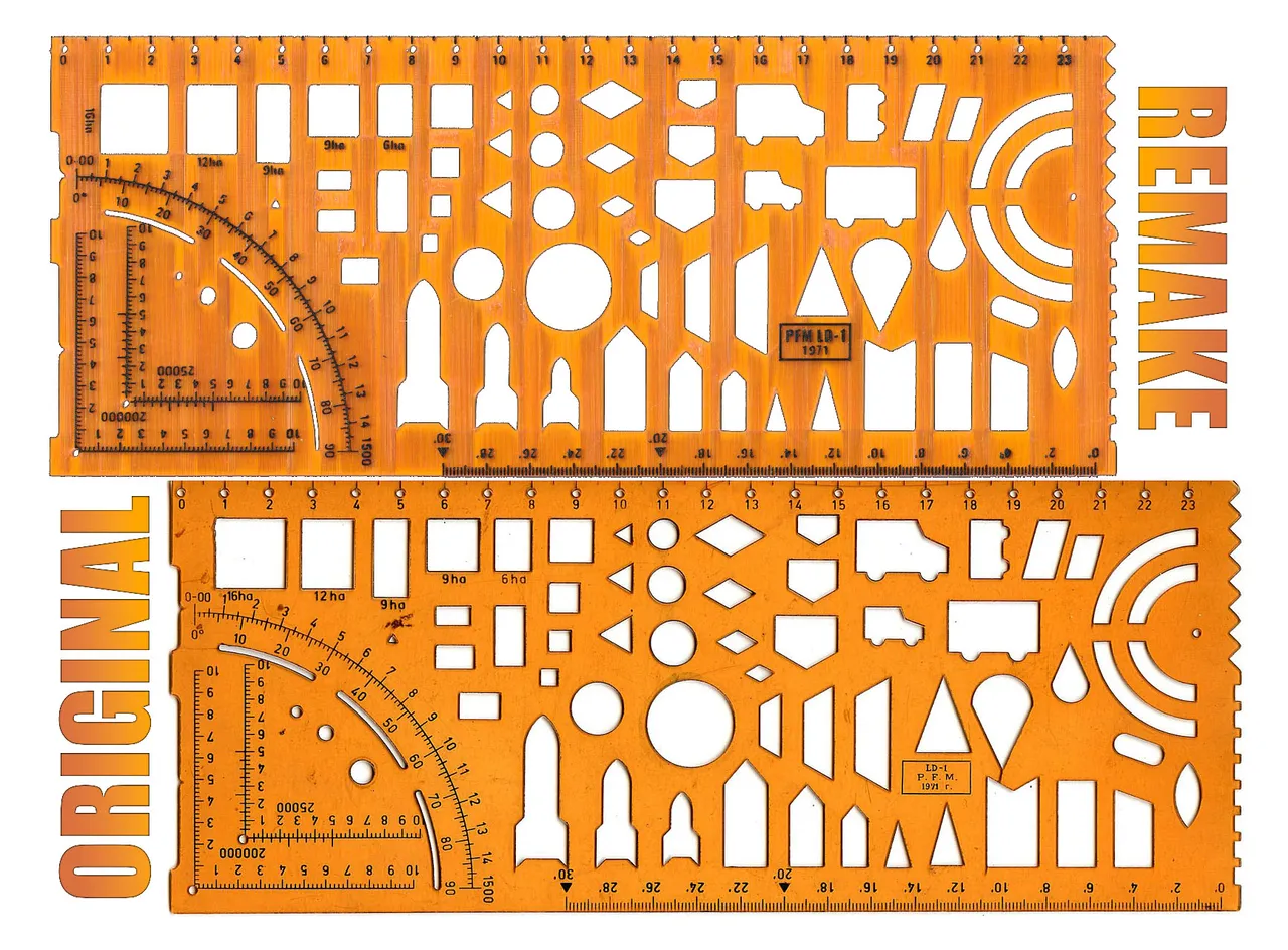 "Commander's Ruler" LD-1 Military Template by jestempablo | Download ...