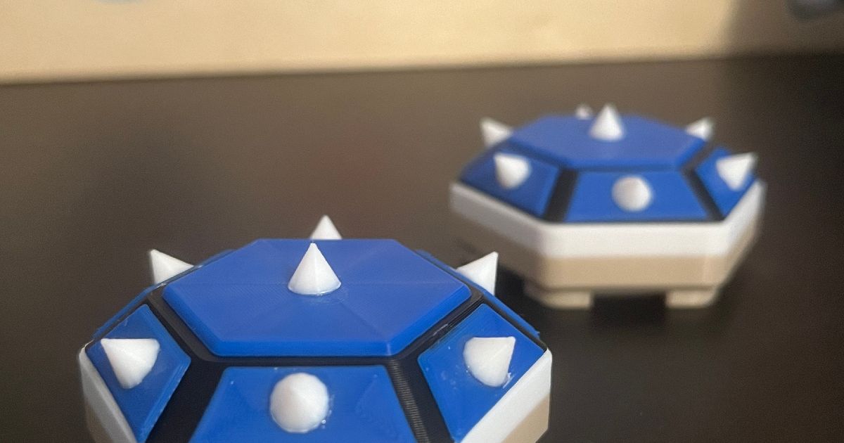 Hextraction — Blue Shell Tile by jpvalery | Download free STL model ...