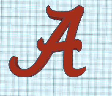 Alabama Logo by JeffTheBob | Download free STL model | Printables.com