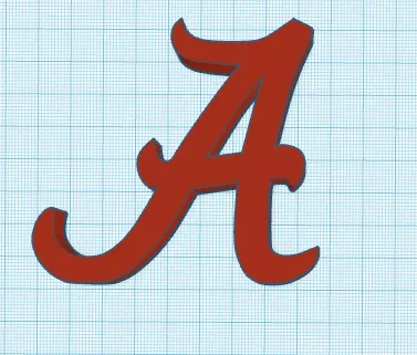 Alabama Logo by JeffTheBob | Download free STL model | Printables.com