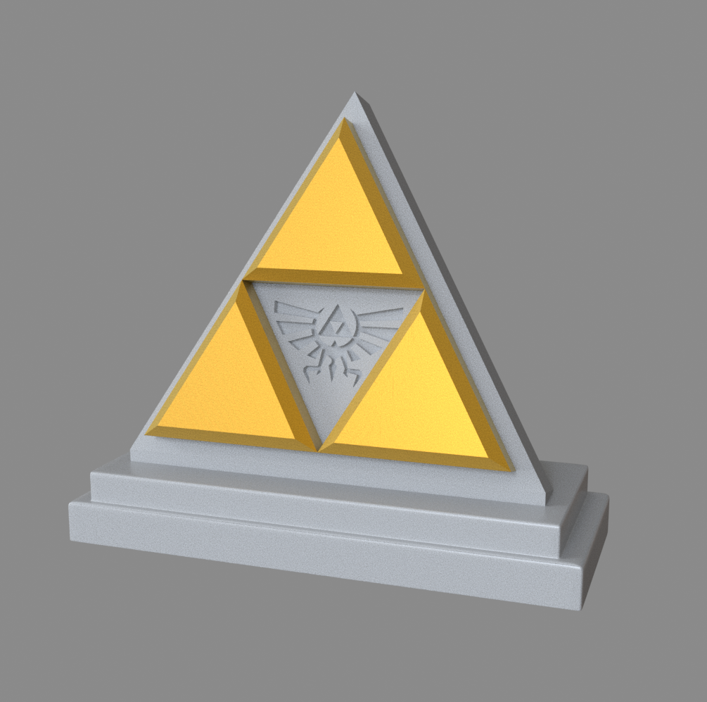 Legend of Zelda Triforce Standee by Pasta Powered Pat | Download free ...