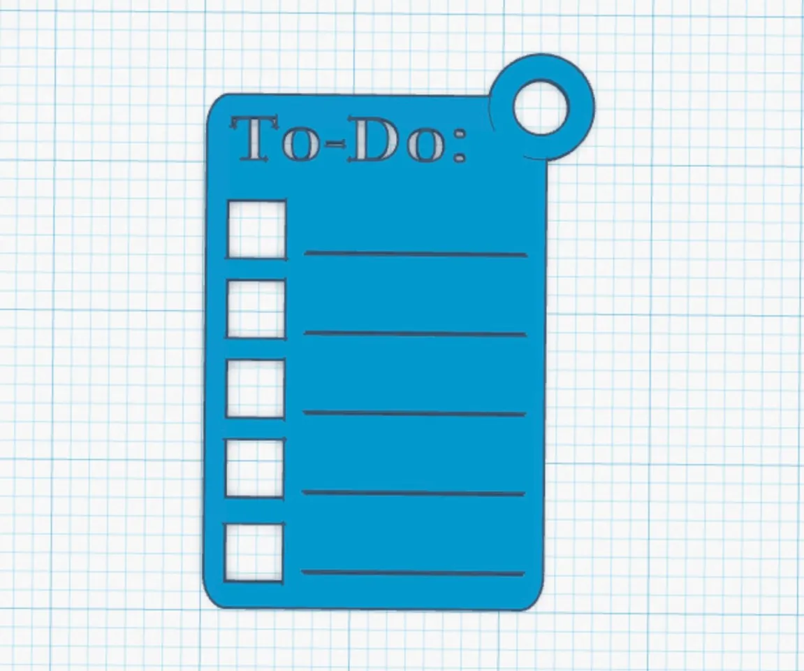 To-Do List Template (keychain) by JohnnyDoe | Download free STL model ...