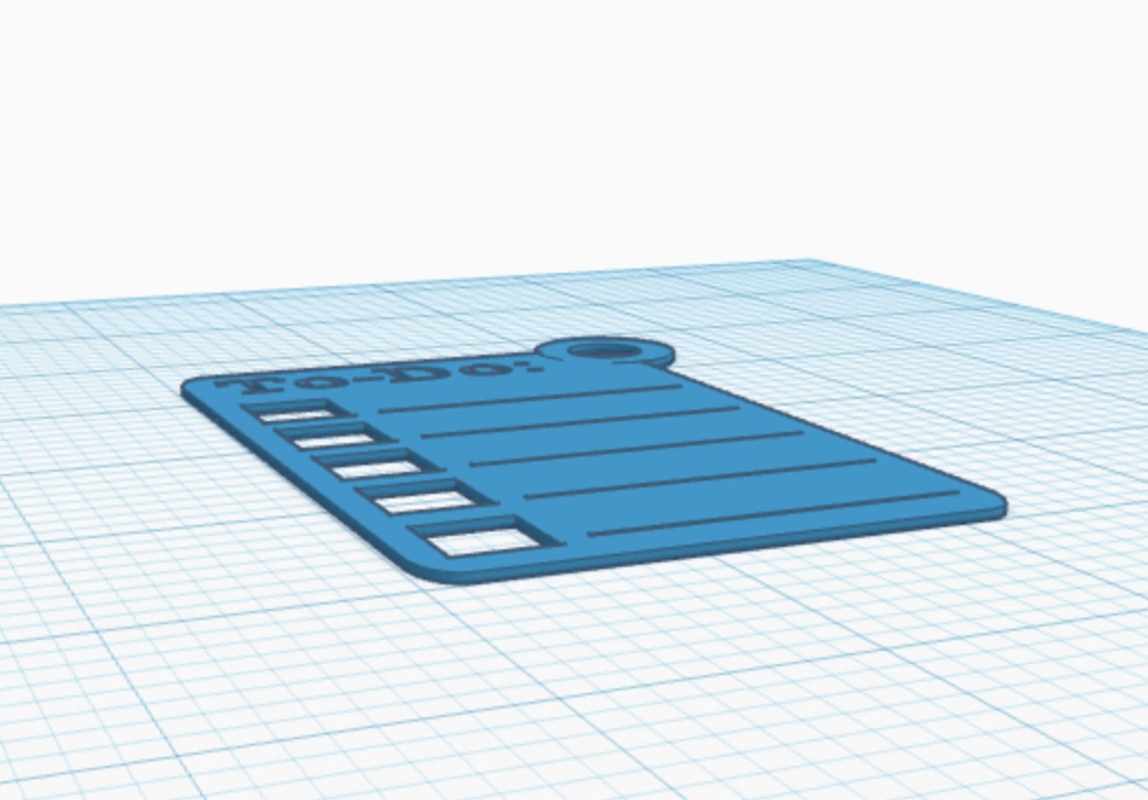 To-Do List Template (keychain) by JohnnyDoe | Download free STL model ...