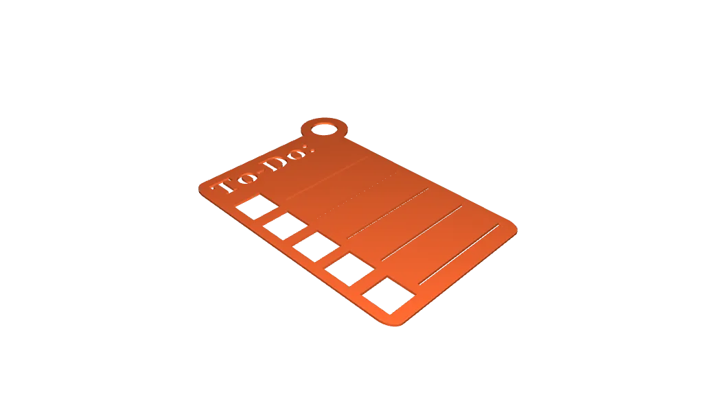 To-Do List Template (keychain) by JohnnyDoe | Download free STL model ...