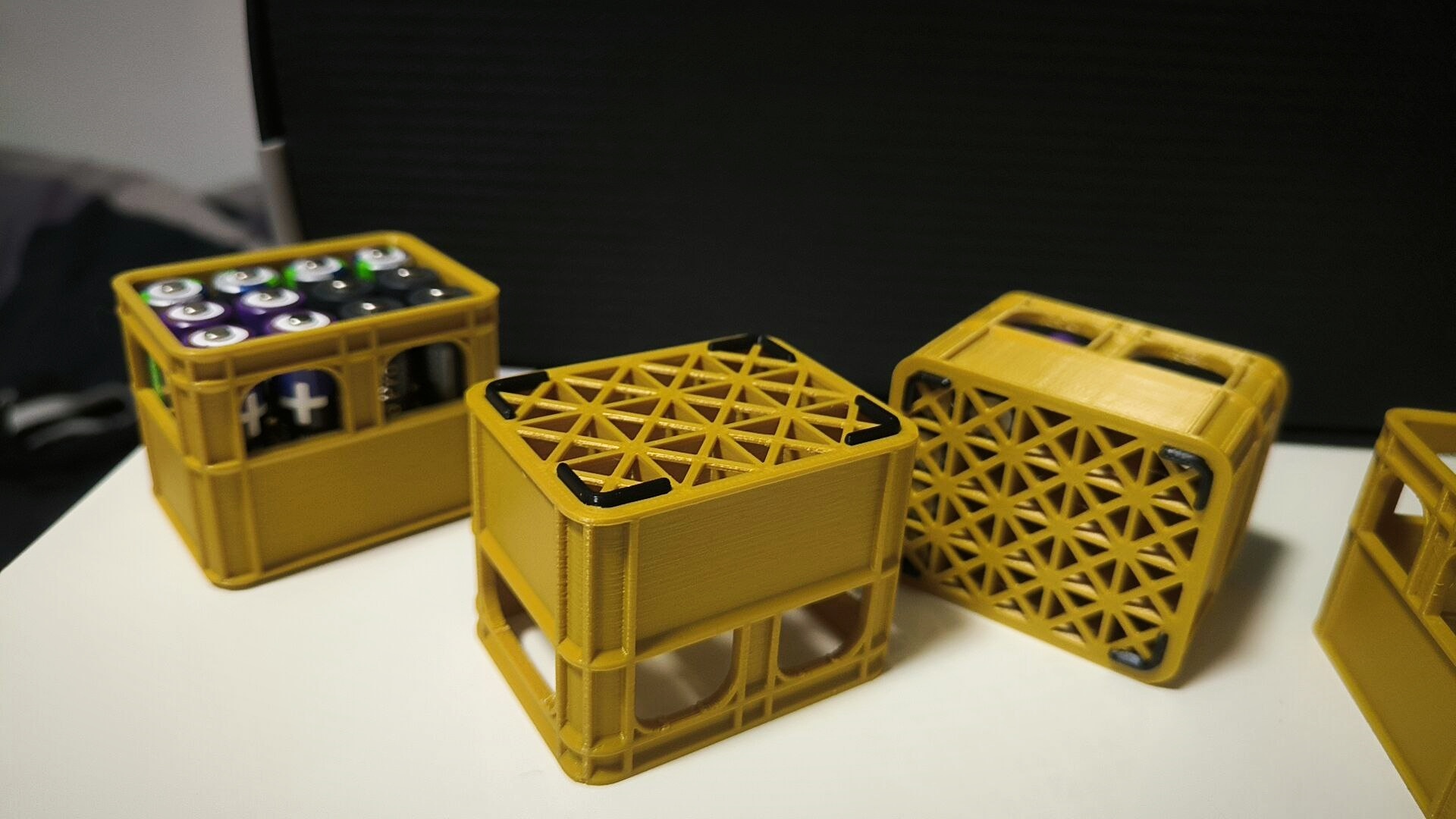 Customizable & stackable beer crate for batteries incl. button cells by ...