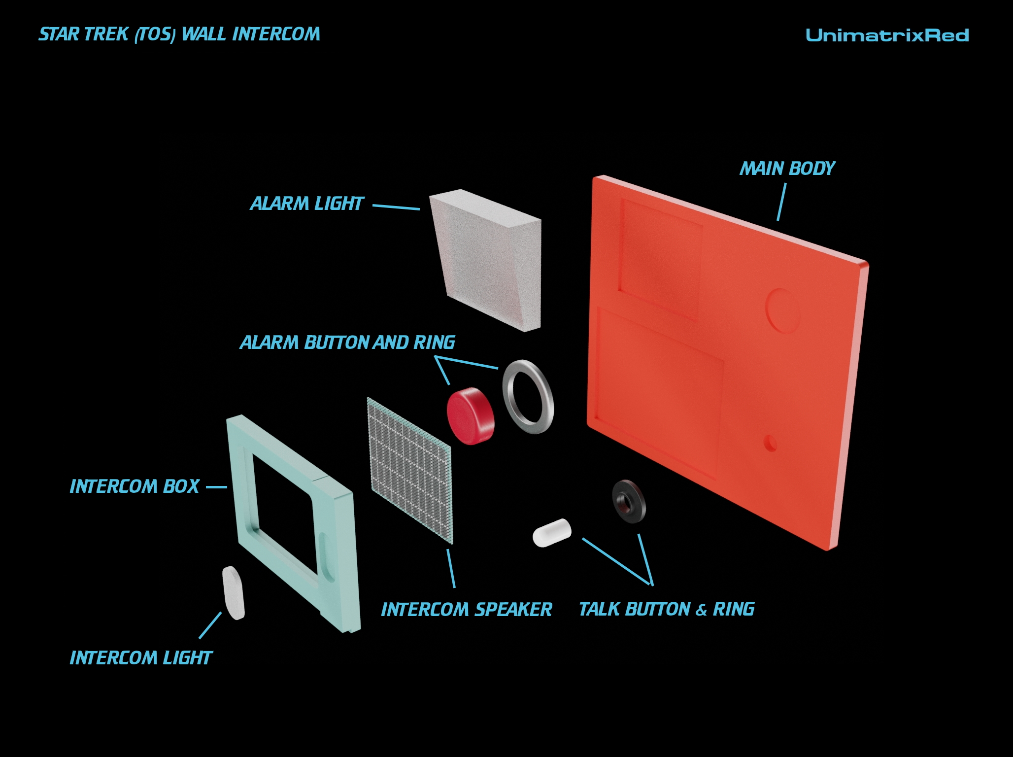 Star Trek TOS Wall Intercom von 𝗨𝗻𝗶𝗺𝗮𝘁𝗿𝗶𝘅𝗥𝗲𝗱🪐🌠 | Kostenloses STL-Modell ...
