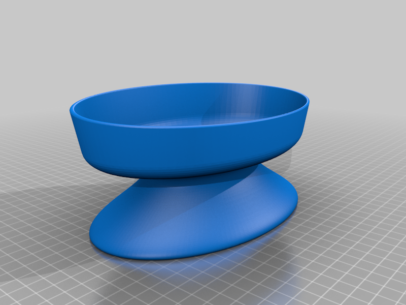 Elevated cat food bowl by Agent Skwerl | Download free STL model ...