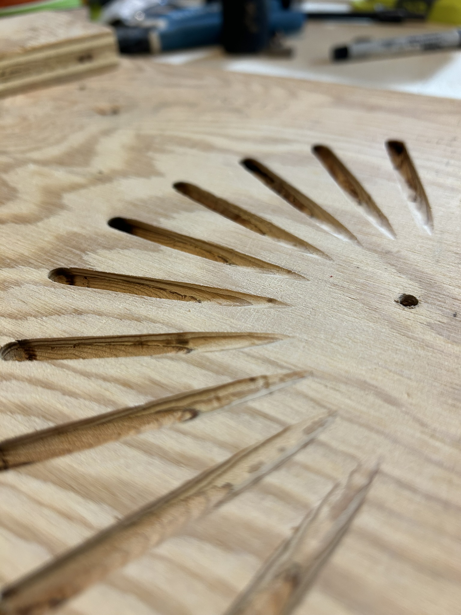 Router Fan Carving Jig by middleagedspread | Download free STL model ...