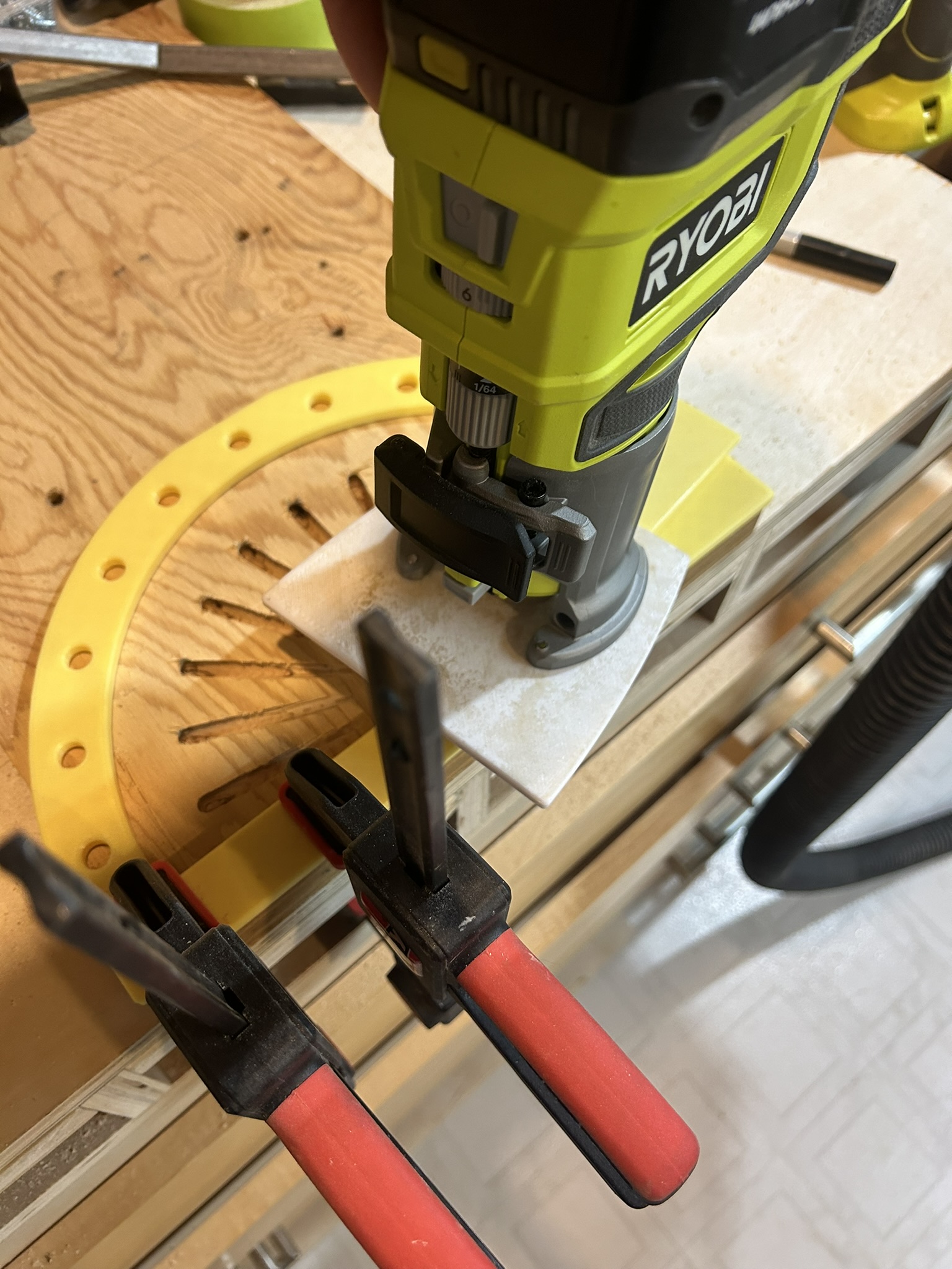 Router Fan Carving Jig by middleagedspread | Download free STL model ...