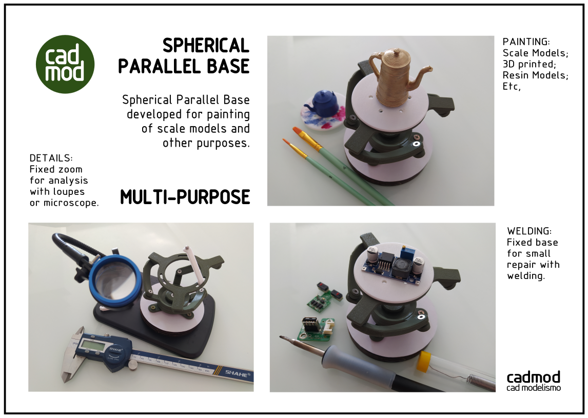 Spherical Parallel Base. by cadmod | Download free STL model ...