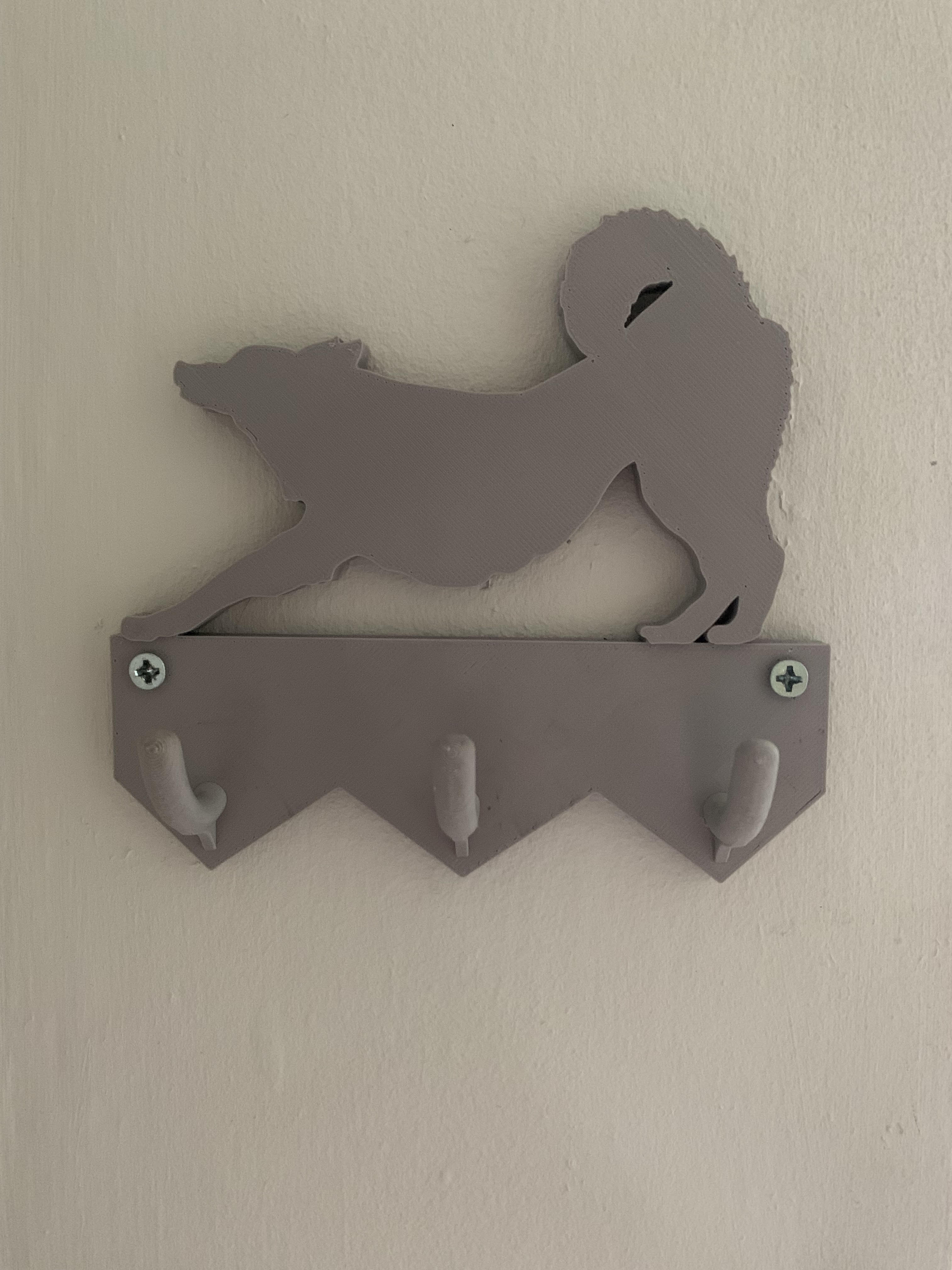 Husky/Dog Key Hook Hanger by Cameron | Download free STL model ...