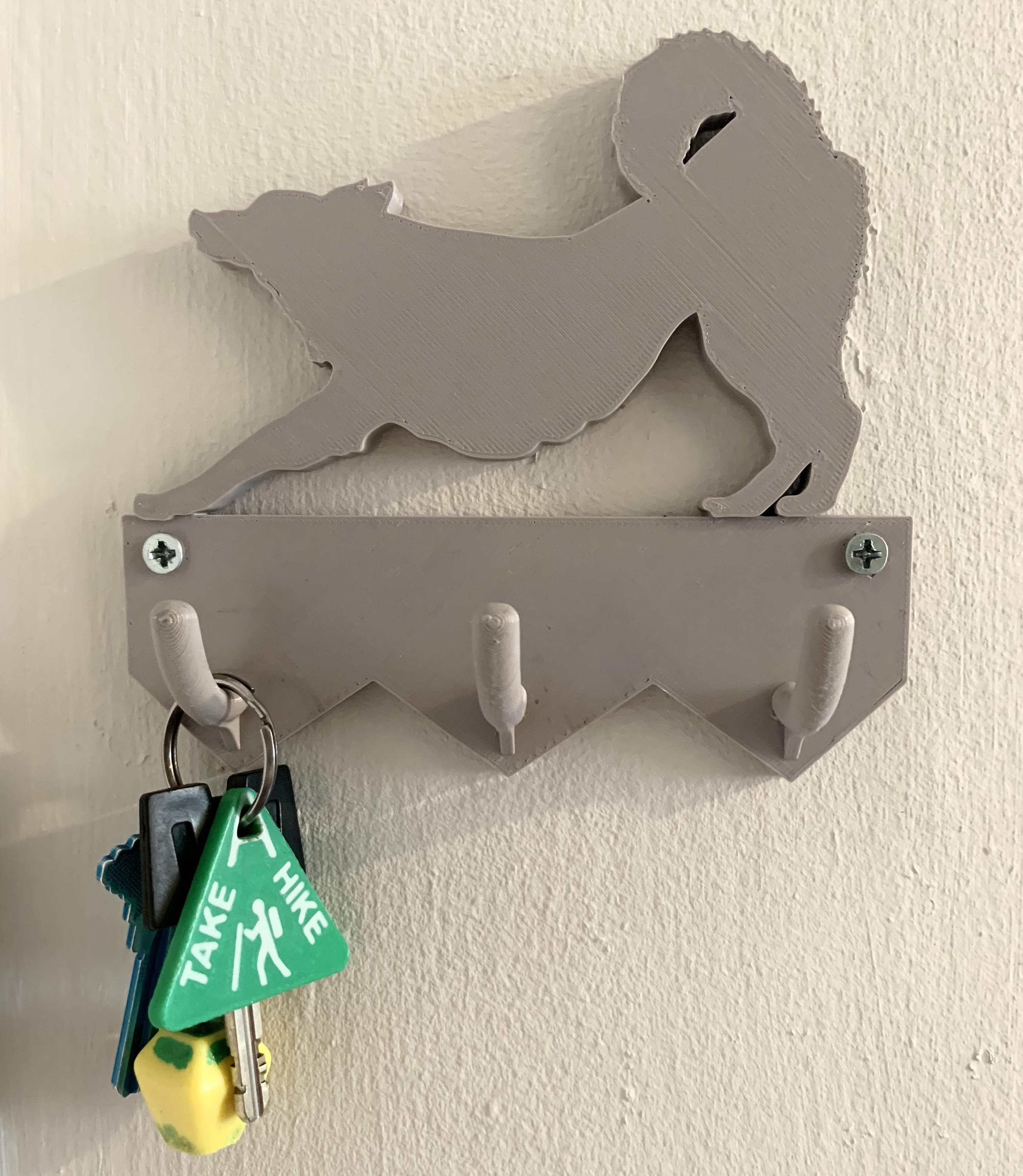 Husky/Dog Key Hook Hanger by Cameron | Download free STL model ...