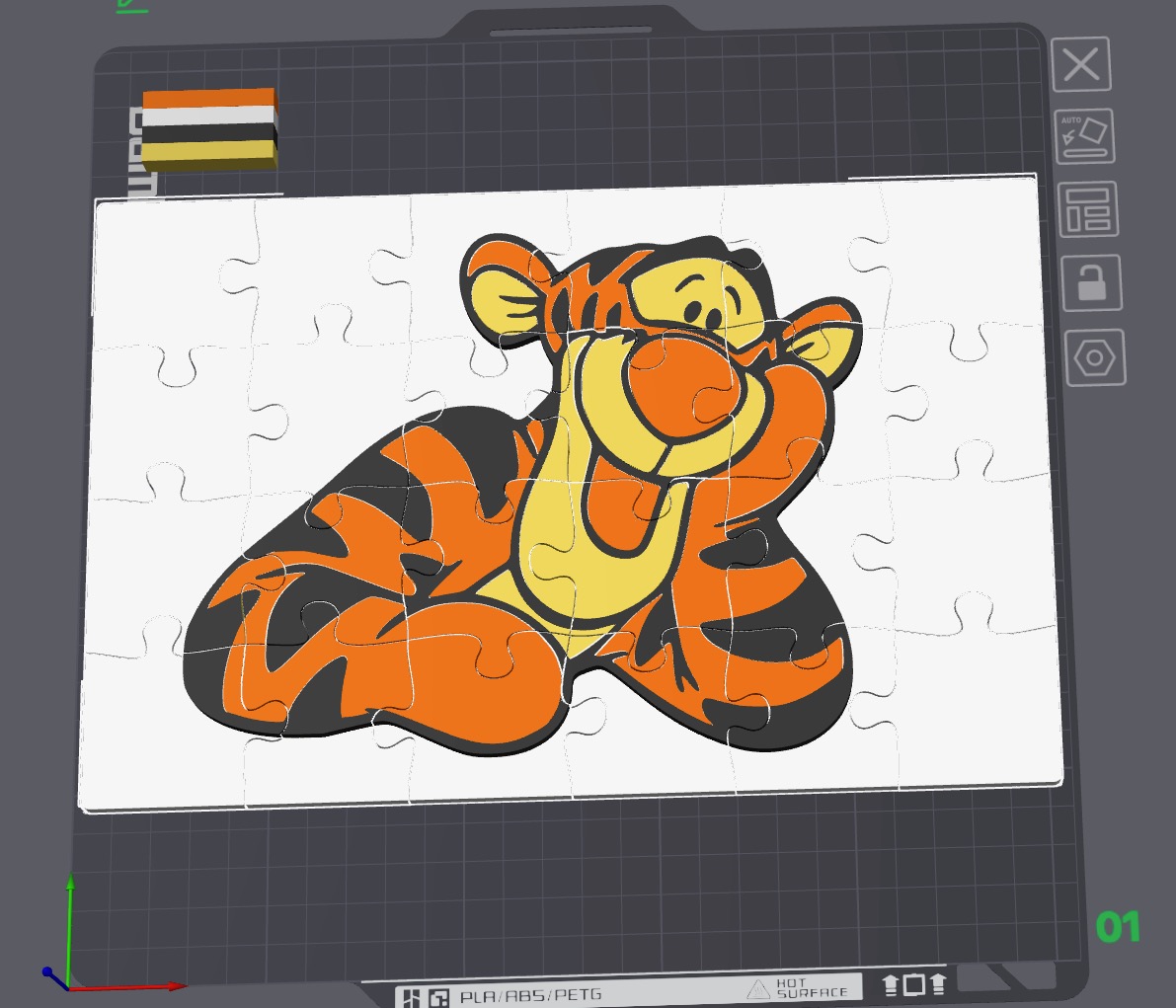 Tigger Puzzle by neverkn0wsb357 | Download free STL model | Printables.com