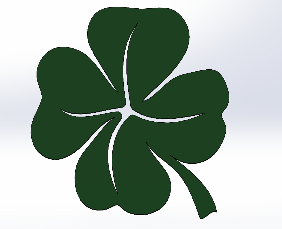 Clover Drawing Template by yurfeus | Download free STL model | Printables.com