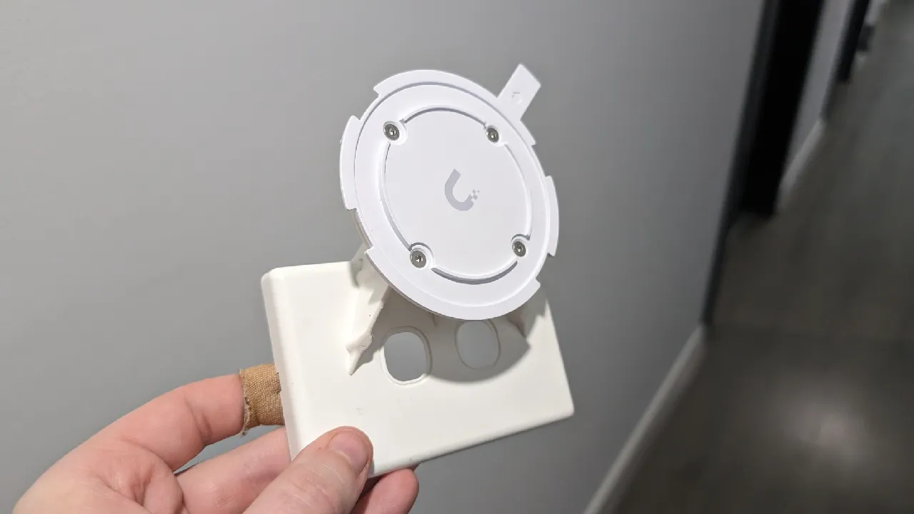 Ubiquiti AP cover plate mount by Dizza | Download free STL model ...