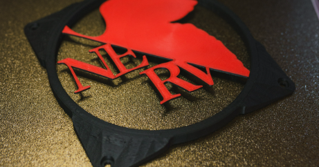 Evangelion Nerv Pc Fan Grill Cover by EazY | Download free STL model ...