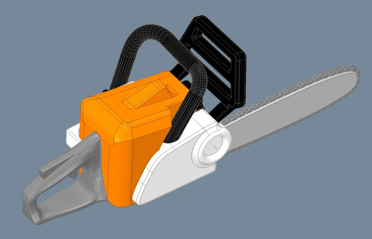 Chainsaw 1/10 v2 by Zax | Download free STL model | Printables.com