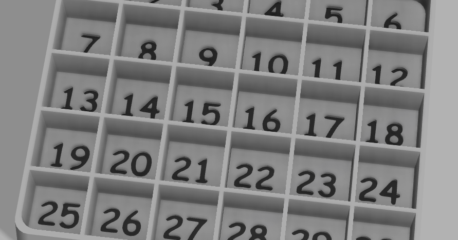 numbered sample tray by Sabon | Download free STL model | Printables.com