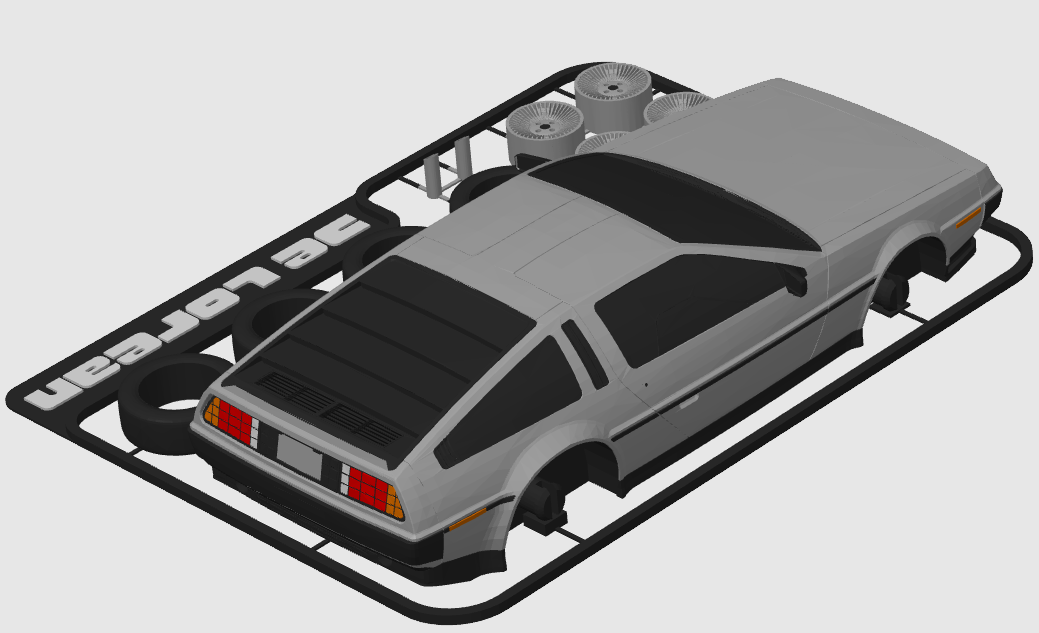 DeLorean DMC-12 Kit Card (known from Back to the Future) by The Kit ...