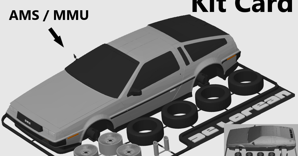 DeLorean DMC-12 Kit Card (known from Back to the Future) por The Kit ...
