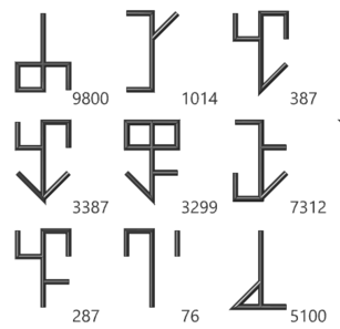 Cistercian Number Stencil by Scott Braskett | Download free STL model ...