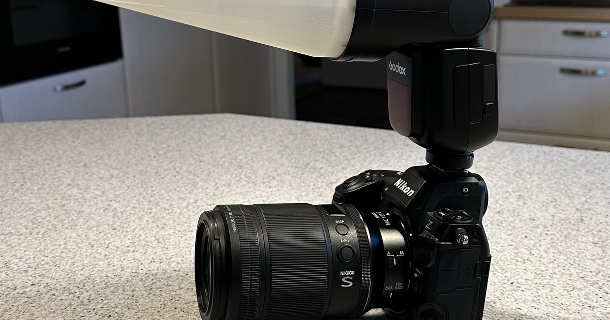 Macro Diffuser for Godox V1 Flash for Nikon - Slim by podplz | Download ...