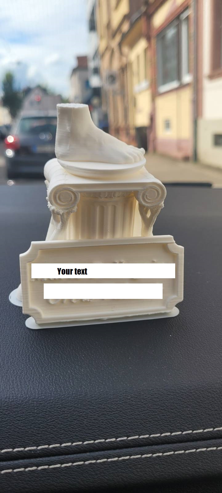 Pligrim statue with text tag by Printeyy | Download free STL model ...