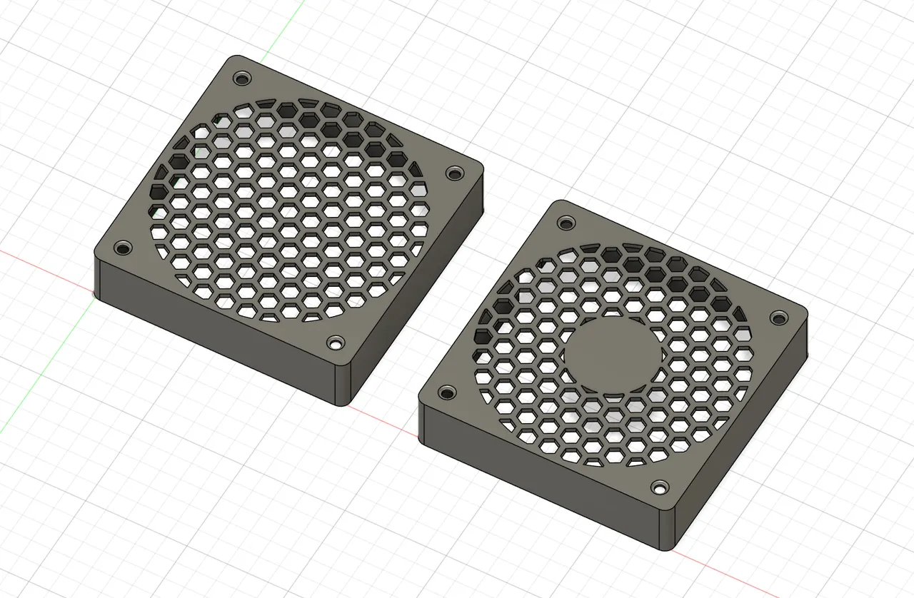 120mm Fan Cover | Grill & HEX by ktd | Download free STL model ...